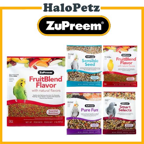 Zupreem Bird Food Fruitblend Smart Select Pure Fun Natural