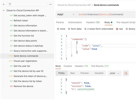 Set Postman Environment And Call Api Operations Tuya Developer Platform Tuya Developer