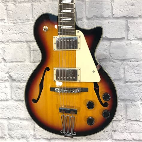 Johnson Hollow Body Electric Guitar Evolution Music