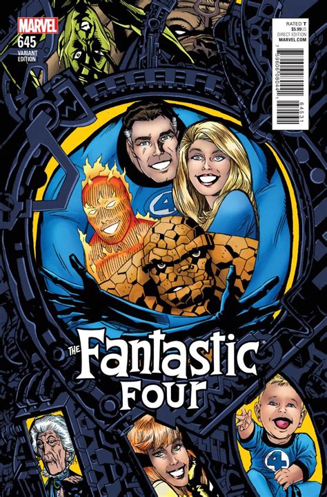 Fantastic Four Vol 6 645 Variant By Michael Golden Fantastic