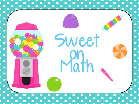 Teaching Munchkins Sweet On Math