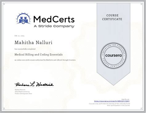 Mahitha Nalluri On Linkedin Im Excited To Share That I Have Completed Medical Coding And Billing