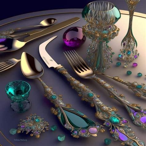 Elegant Silverware Set On A Plate