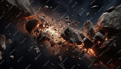 Premium Ai Image Asteroid Belt Among The Debris In The Solar System
