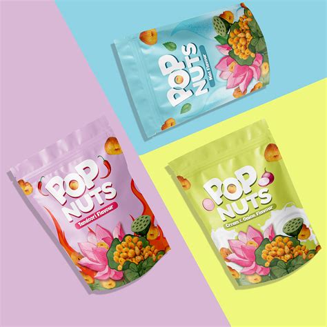 Pop Nuts Makhana Packaging Behance