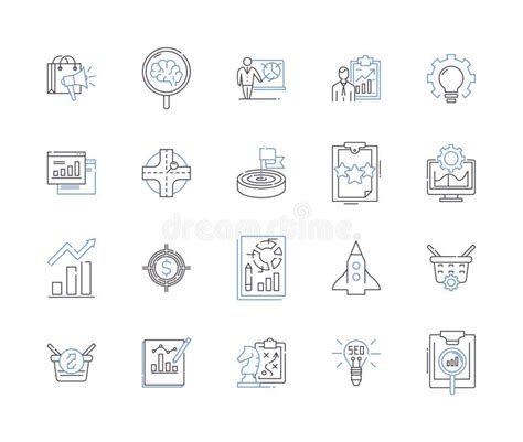 Strategy And Enterprice Outline Icons Collection Strategy Enterprise Planning Analyzing