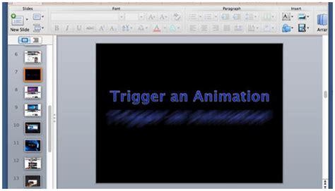 Custom Animation Trigger In Powerpoint 2013