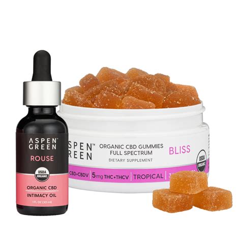 Cbd Pleasure Bundle For Sex And Intimacy Organic Full Spectrum Aspen