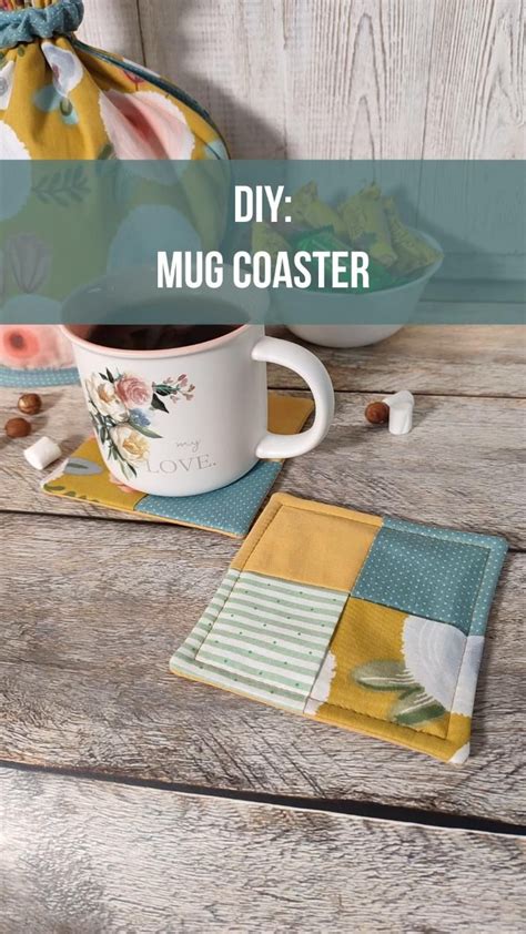 Easy Quilted Coaster Tutorial Diy Coaster 10 Min Sewing Project For