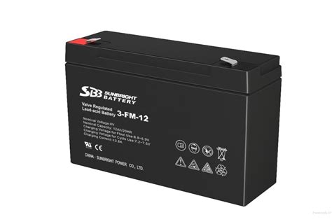 Аккумулятор для детского электромобиля Sunbright 3-FM-12 6v 12Ah низкие ...