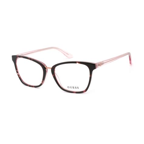 Guess Ladies Pink Rectangular Eyeglass Frames Gu273307453 889214064950