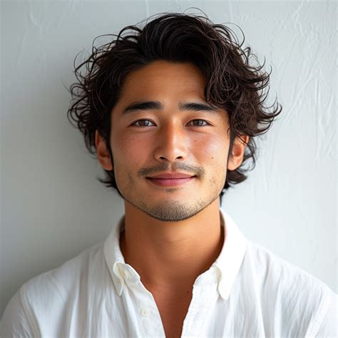 Serene Elegance Japanese Male Model Eizan Kikukawas Modern Mingei