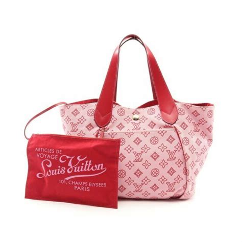 Louis Vuitton Cabas Ipanema Beach Line Tote Gm Pink Canvas For Sale