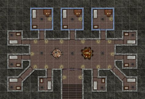 Prison Cellbock With Warded Cells Rpg Battle Map Prison Cell Dnd