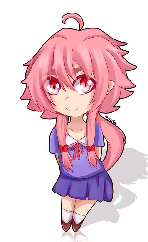 Yuno Gasai Chibi Fanart Png By Sensyota On Deviantart