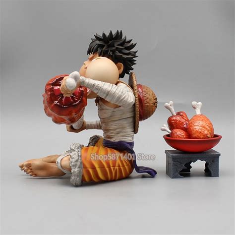 Meat Eating Luffy One Piece Figurine Toys Store