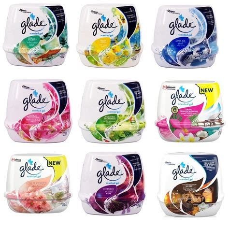 Glade Air Freshener Scented Gel 180g House Car Room Cupboard