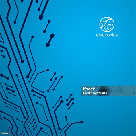 미래 지향적 인 인공 두뇌 체계 벡터 마더보드 그림 디지털 요소 회로 기판 기술 혁신 추상적인 배경 0명에 대한 스톡 벡터 아트 및 기타 이미지 Istock