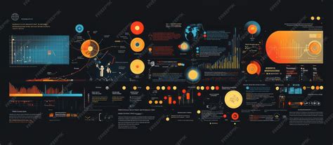 A Complex Infographic With Various Charts Diagrams And Data