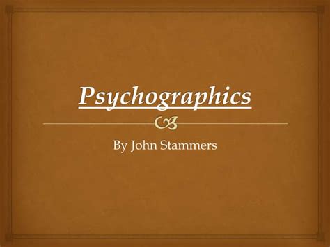 Psychographic Profiling Pptx