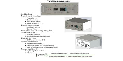 Thyratron Grid Driver Onboresight Research