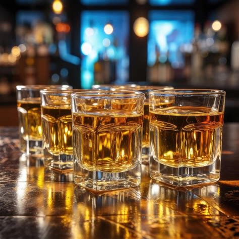 Premium Ai Image Modern Clear Glass Shot Glasses