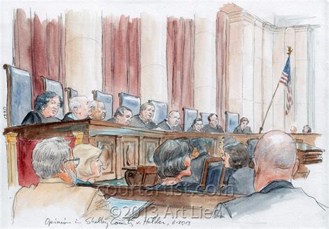 Supreme Court Waters Down Voting Rights Act Art Lien Courtartist