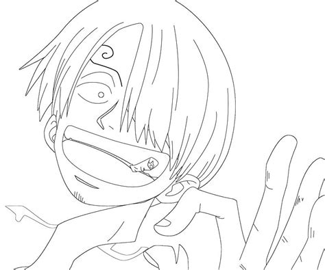 Sanji Coloring Pages Coloring Nation