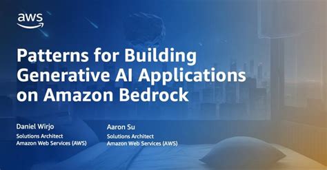 🤓 Daniel Wirjo On Linkedin Patterns For Building Generative Ai Applications On Amazon Bedrock