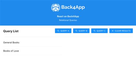 Relational Query In React Using Parse Back4app Backend