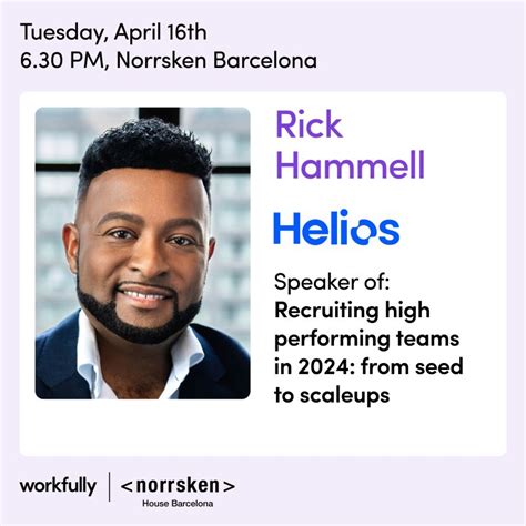 Meet Rick Hammell Sphr One Of The Panelists Of Our 𝗥𝗲𝗰𝗿𝘂𝗶𝘁𝗶𝗻𝗴 𝗛𝗶𝗴𝗵 𝗣𝗲𝗿𝗳𝗼𝗿𝗺𝗶𝗻𝗴 𝗧𝗲𝗮𝗺𝘀 𝗶𝗻 𝟮𝟬𝟮𝟰