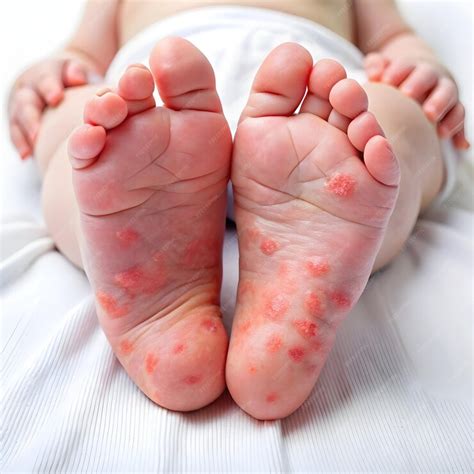 Atopic Dermatitis Newborn Feet Eczema Premium Ai Generated Image