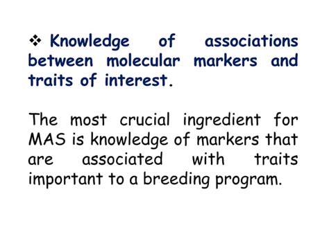 Marker Assisted Selection Pdf