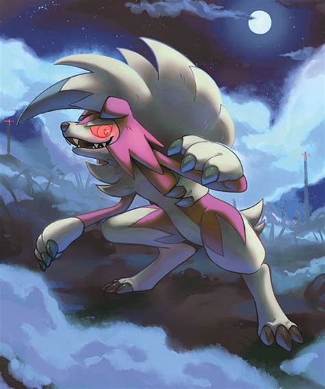 Pinkgermy Lycanroc Lycanroc Midnight Nintendo Pokemon Commentary