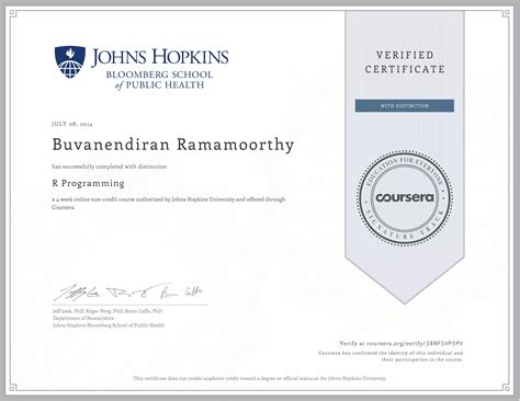 R Programming Certificate Pdf