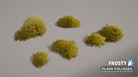 Stylized Plain Foliage 3d Assets By Frostyfroggs