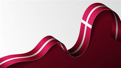 Eps10 Vector Patriotic Background With Denmark Flag Colors Stock