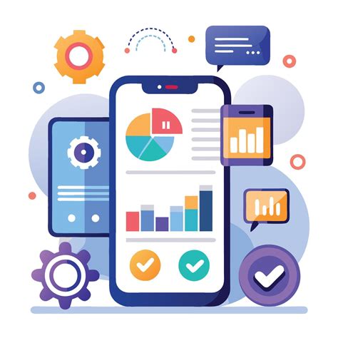 Mobile Online Data Monitoring Analysis And Management Illustrations