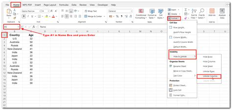 Learn Excel Unhide Cells In Excel 5 Easy Methods