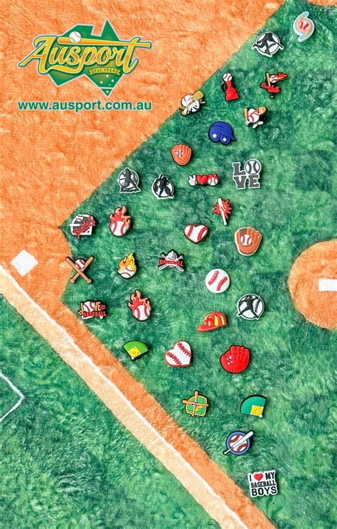 Baseball Jibbitz 5 Pack Ausport Superstore