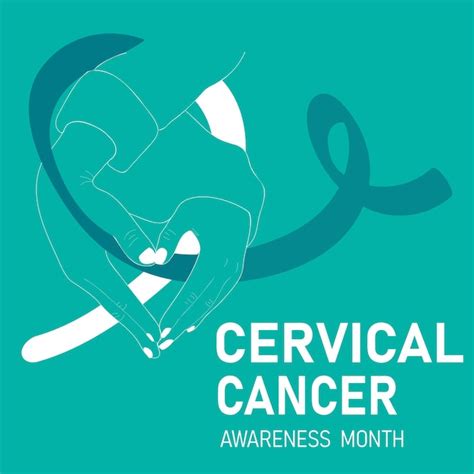 Premium Vector Cervical Cancer Awareness Month Poster