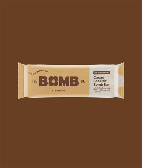Cacao Sea Salt Bomb Bar 9pk The Bomb Co