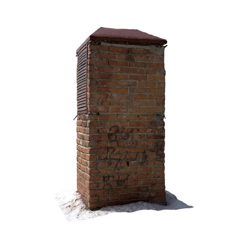 3d Model Brick Ventilation Column Scan 40 Vr Ar Low Poly Cgtrader