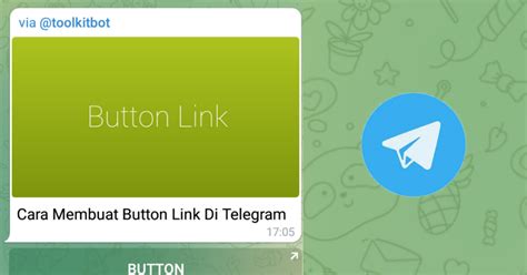 cara membuat button link di telegram qodaweb