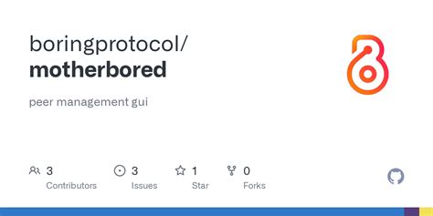 Github Boringprotocol Motherbored Peer Management Gui