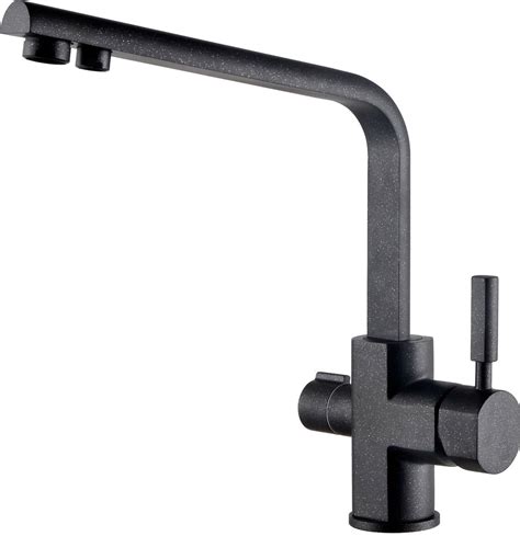 Смеситель для кухни Kaiser Decor 40144-2 черный мрамор купить в ...