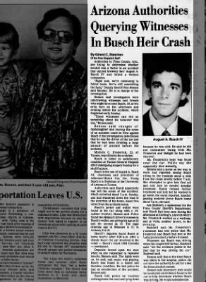 Nov 13 1983 Woman Dies After August Busch Iv Crashes His New
