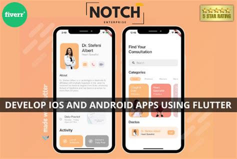 do mobile app development for android and ios using flutter by notchenterprise fiverr