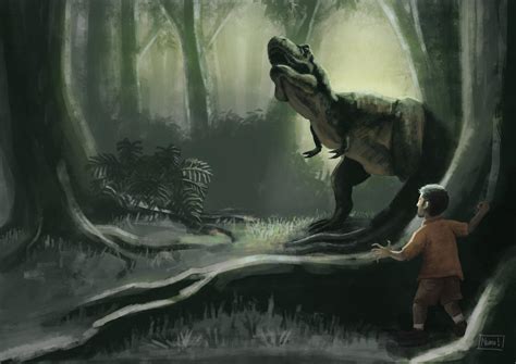 Hiding From A Trex By Nununugroho On Deviantart