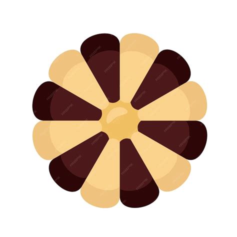 Premium Vector Flower Biscuit Icon Flat Illustration Of Flower Biscuit Vector Icon For Web Design